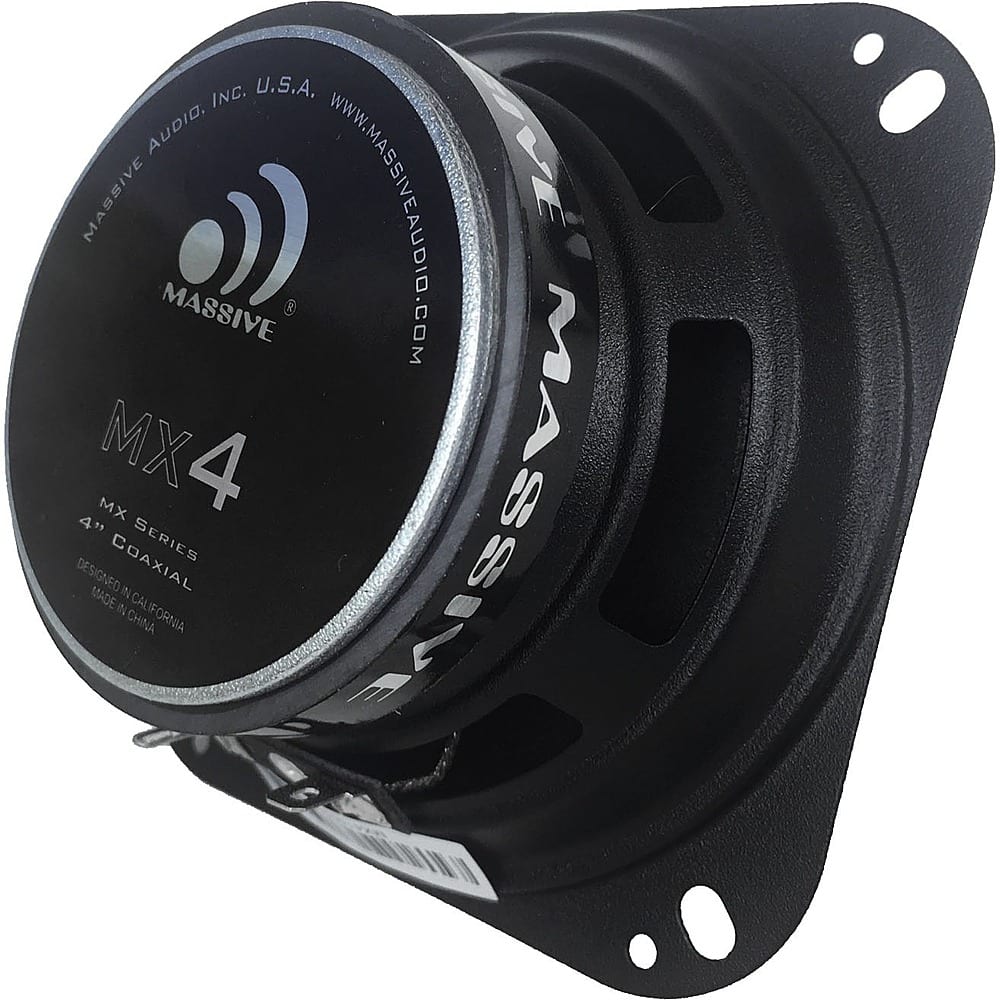 Best Buy Massive Audio Mx Series Mx4 4 2 Way Coaxial Speakers Pair