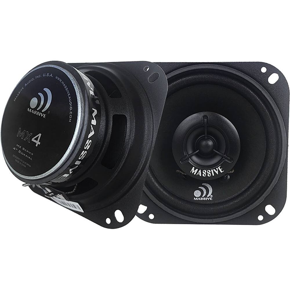 Best Buy Massive Audio Mx Series Mx4 4 2 Way Coaxial Speakers Pair
