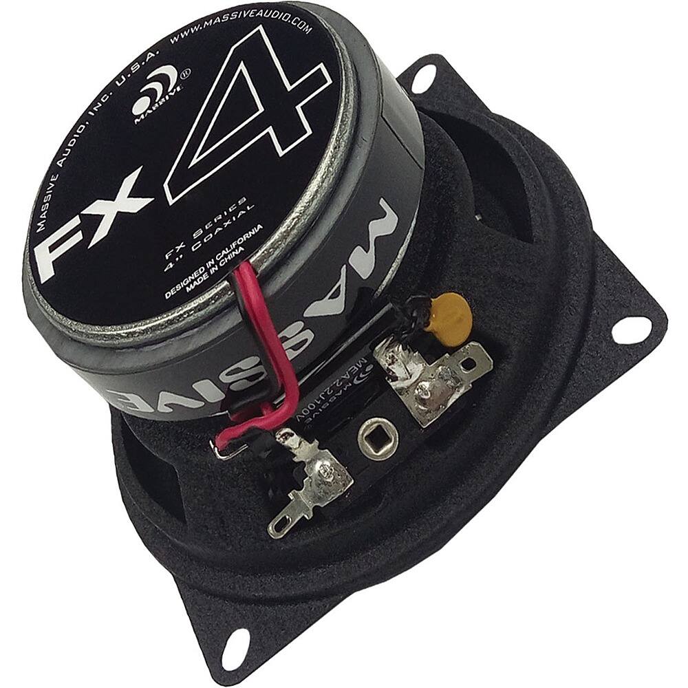 Best Buy Massive Audio Fx Series 4 Inch 2 Way Coaxial Speakers Pair