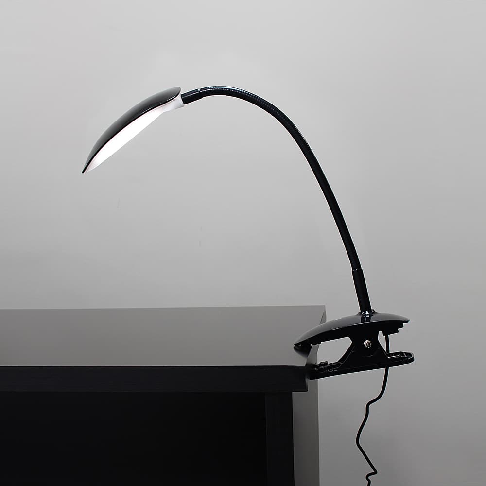 Best Buy: Simple Designs Flexi LED Rounded Clip Light Black LD2021-BLK