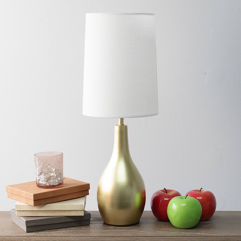 Best Buy: Simple Designs 1 Light Tear Drop Table Lamp Gold LT3303-GLD