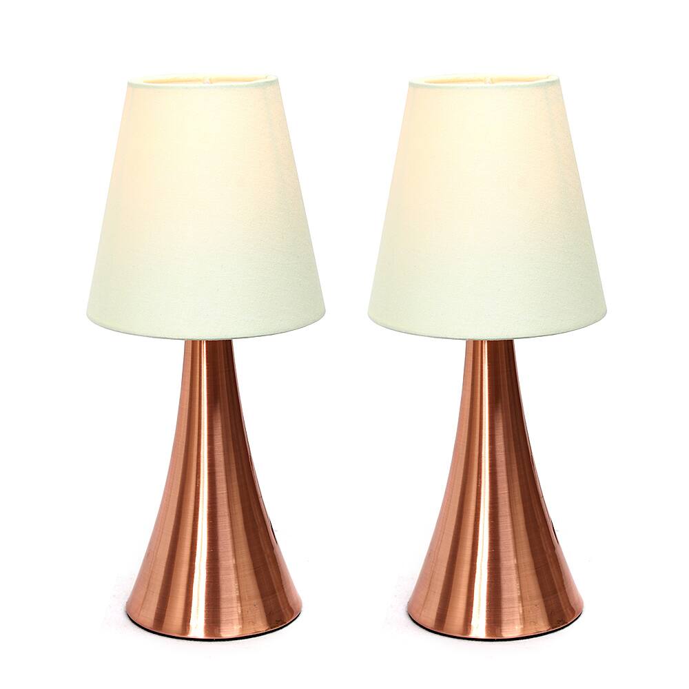 Best Buy: Simple Designs Valencia 2 Pack Mini Touch Table Lamp Set with ...
