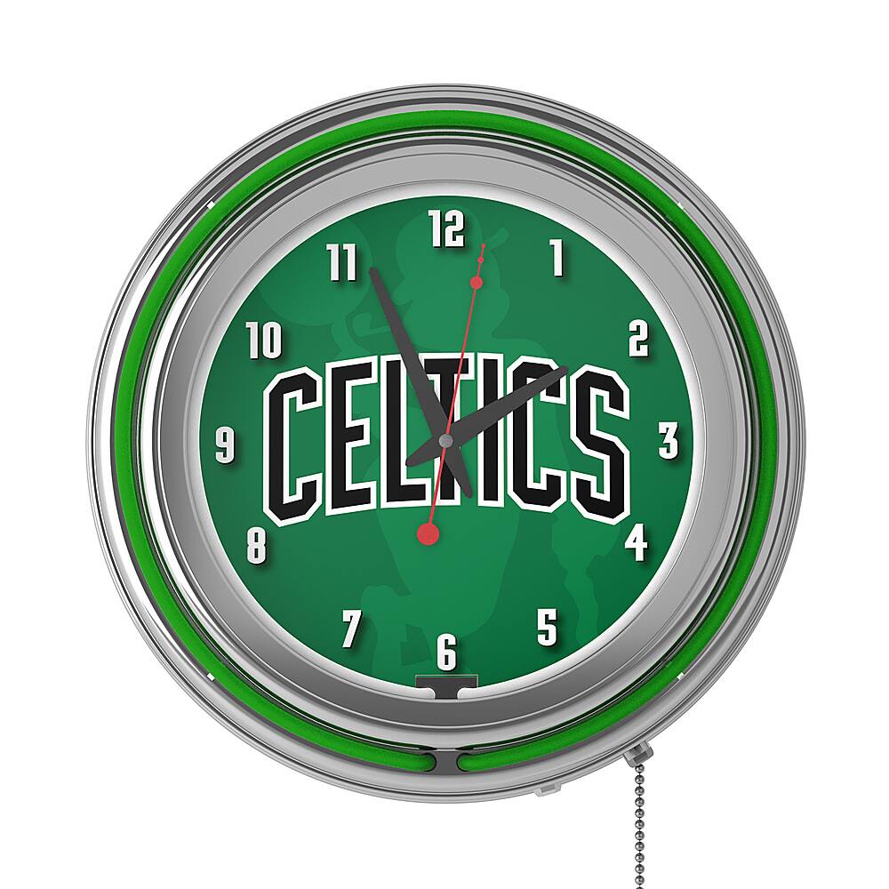 Customer Reviews: NBA Boston Celtics Fade Chrome Double Ring Neon Clock ...