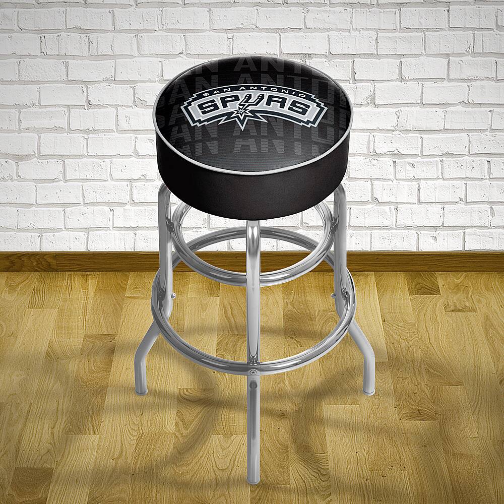 Best Buy: San Antonio Spurs NBA City Padded Swivel Bar Stool Black ...