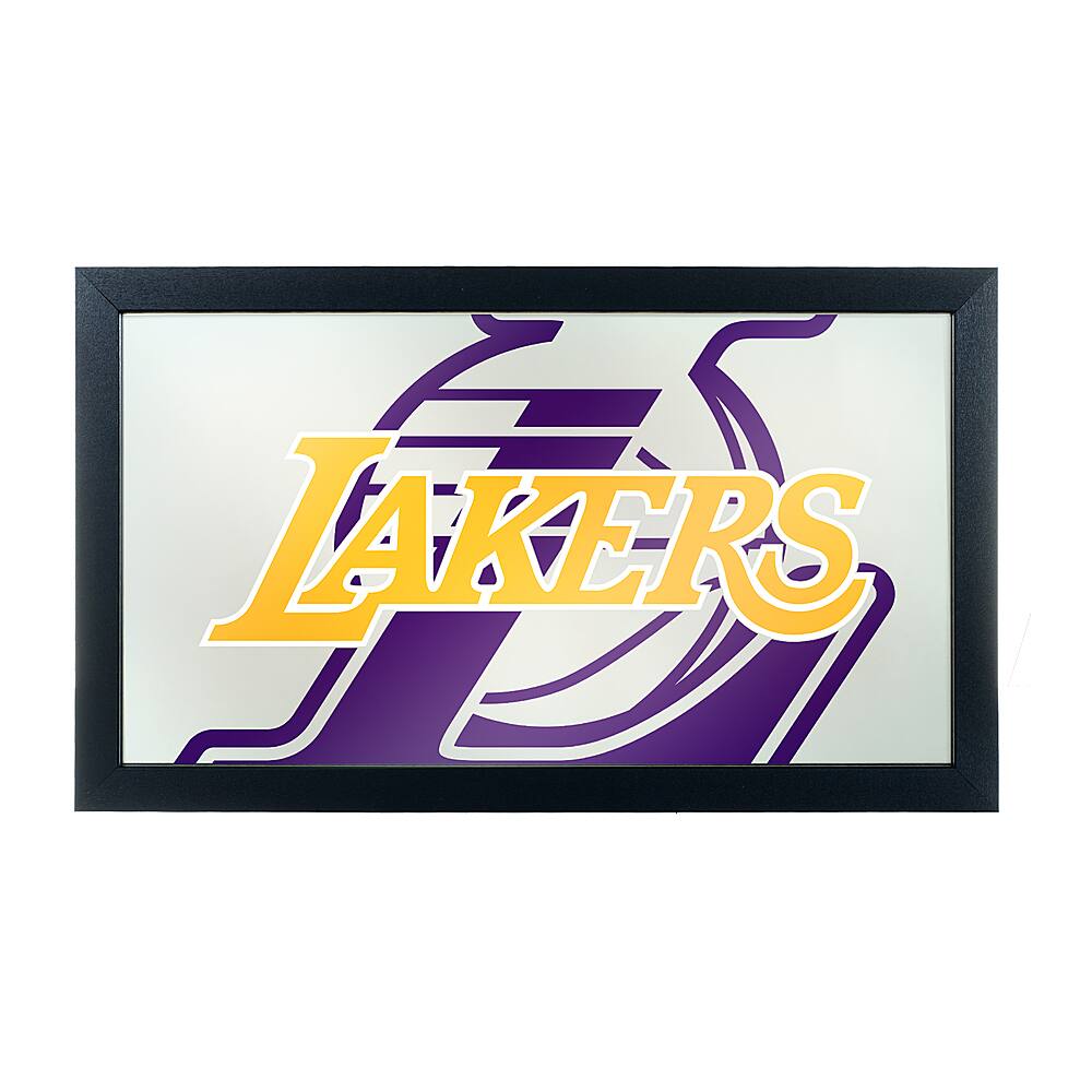 Best Buy: L.A. Lakers NBA Fade Framed Bar Mirror Purple, Gold NBA1500-LAL2