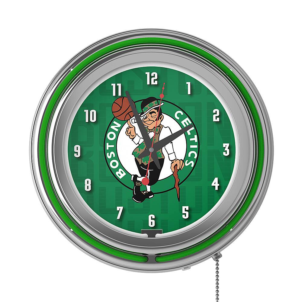 Customer Reviews: NBA Boston Celtics City Chrome Neon Clock Green ...