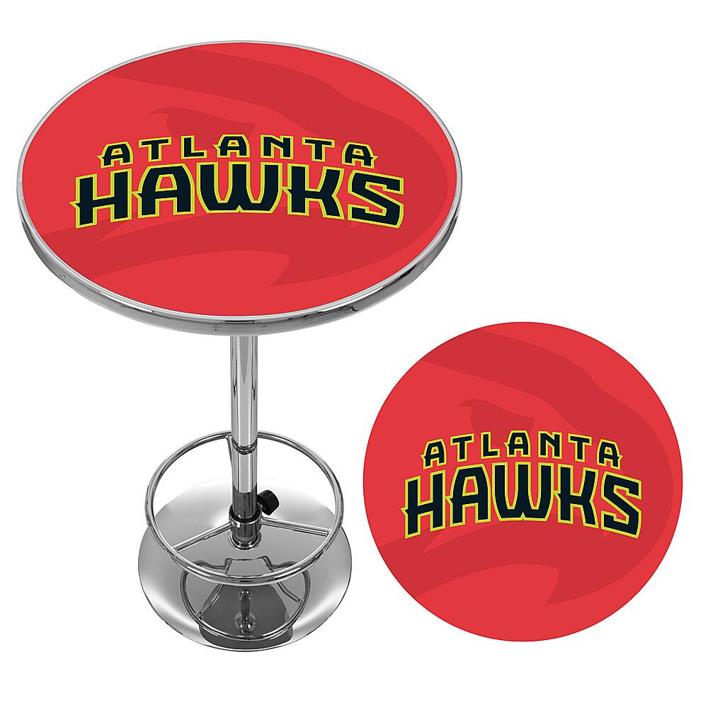 Best Buy: Atlanta Hawks NBA Fade Chrome Pub Table Red, Black, Yellow ...