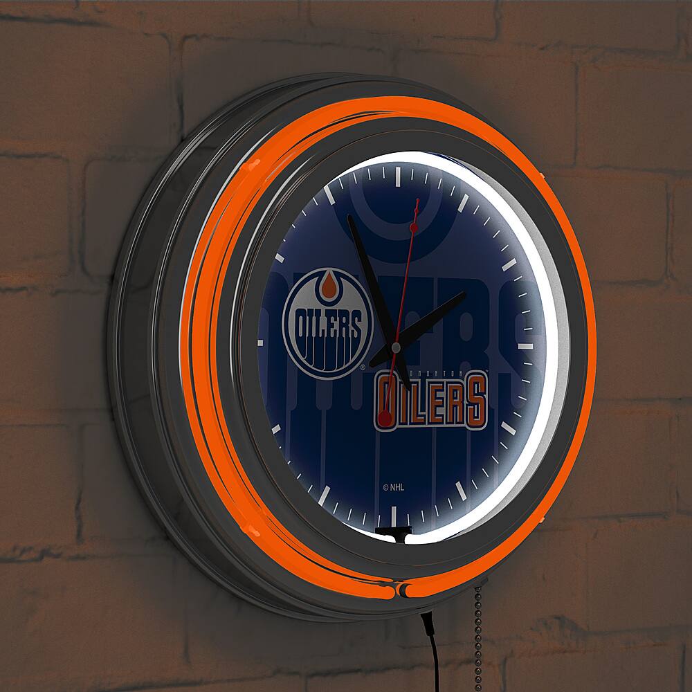 Customer Reviews: Edmonton Oilers NHL Watermark Chrome Double Ring Neon ...