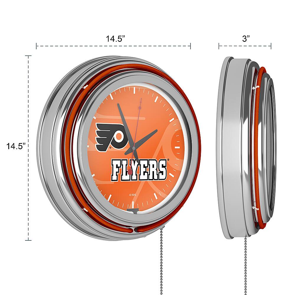Best Buy: Philadelphia Flyers NHL Watermark Chrome Double Ring Neon ...