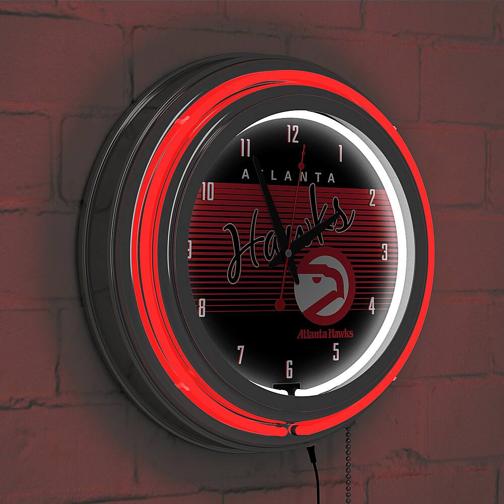 Best Buy: Atlanta Hawks NBA Hardwood Classics Chrome Double Ring Neon ...