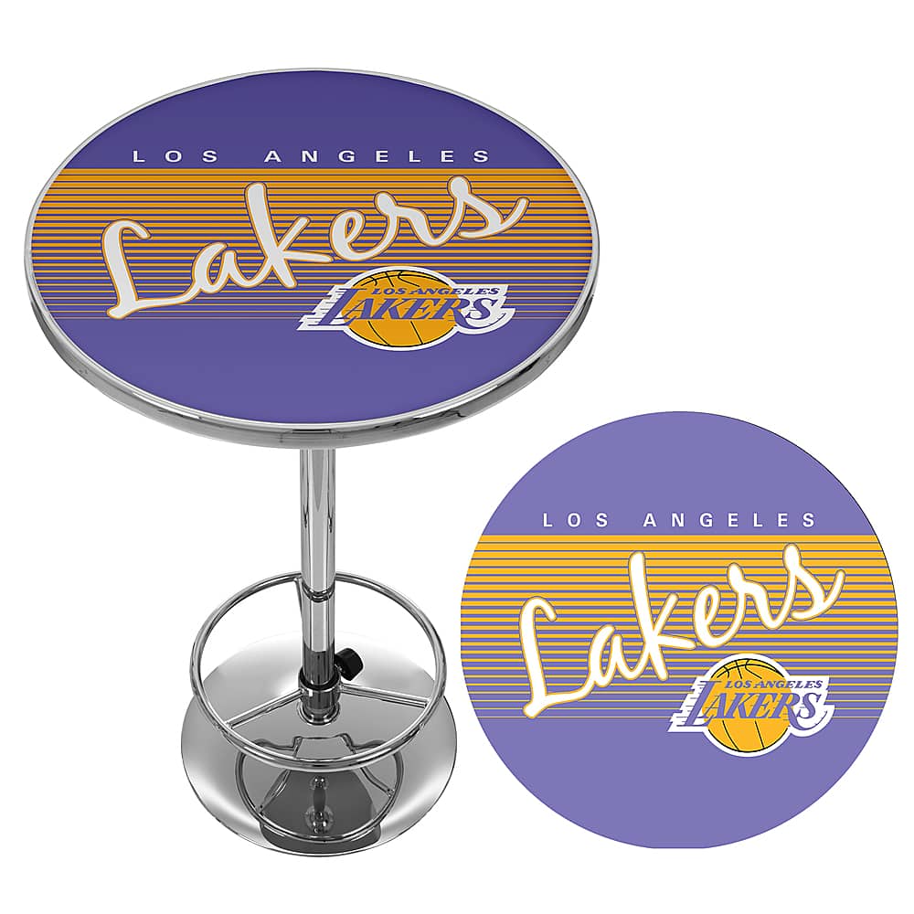 Best Buy: Los Angeles Lakers NBA Hardwood Classics Chrome Pub Table ...