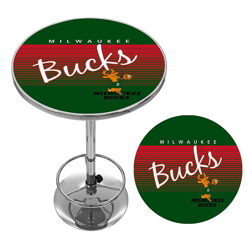 Best Buy: Milwaukee Bucks NBA Hardwood Classics Chrome Pub Table Dark ...