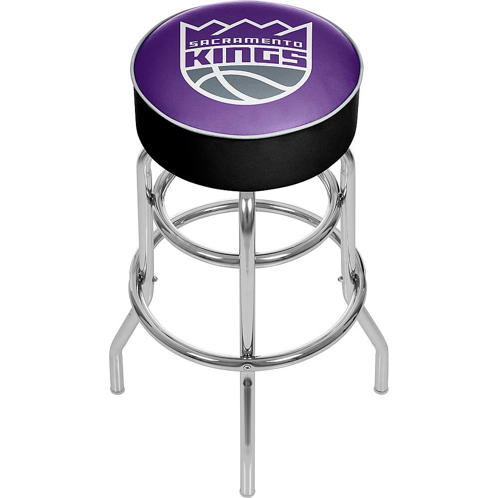 Best Buy: Sacramento Kings NBA Padded Swivel Bar Stool Purple, Silver ...