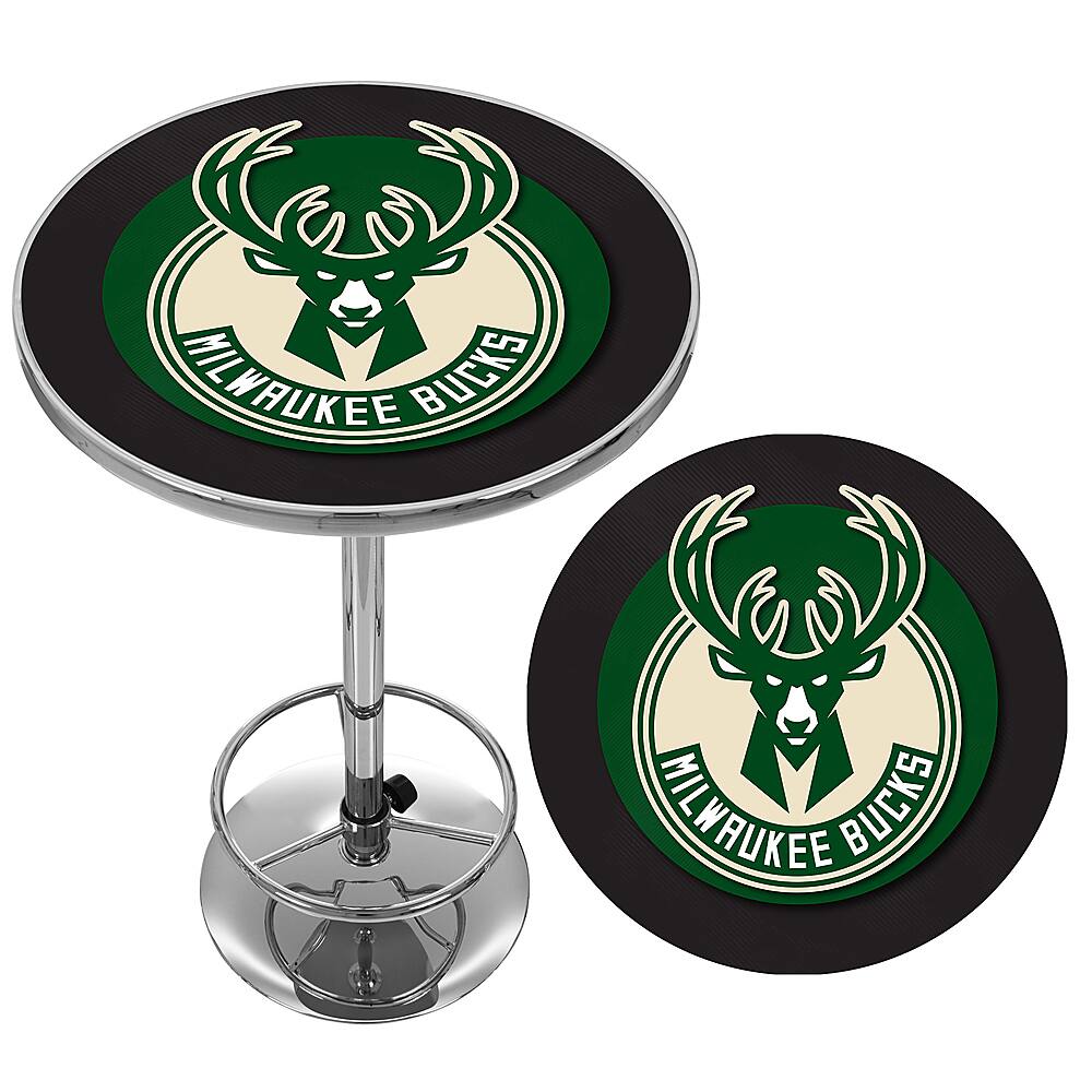 Best Buy: Milwaukee Bucks NBA Chrome Pub Table Good Land Green, Cream ...