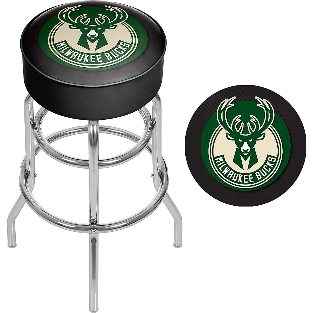 Best Buy: Milwaukee Bucks NBA Padded Swivel Bar Stool Good Land Green ...