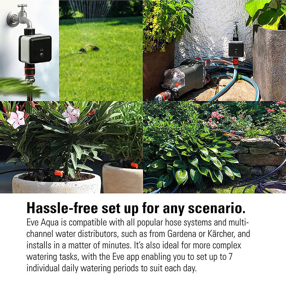 Best Buy: Eve Aqua Smart Water Controller Black, Silver 10028012