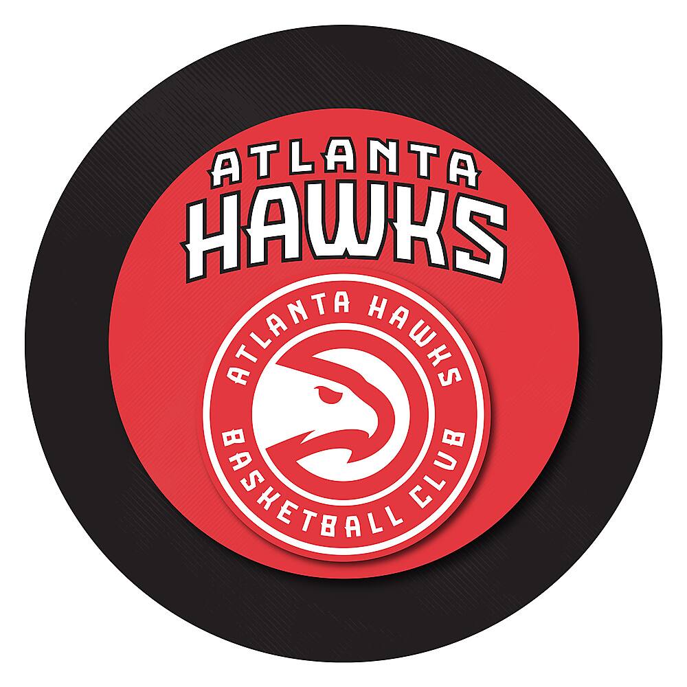 Best Buy: Atlanta Hawks NBA Chrome Double Ring Neon Clock Red, White ...