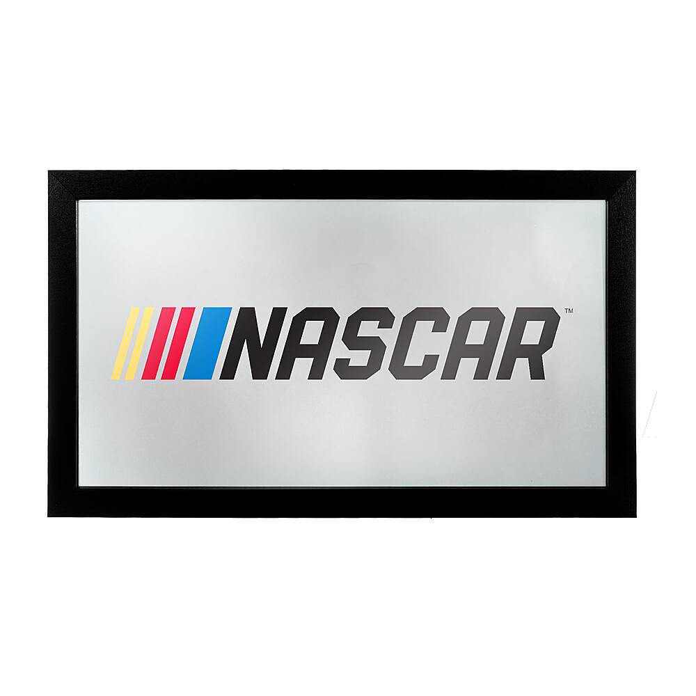 NASCAR Framed Bar Mirror Black, White, Yellow, Red, Blue NASCAR1500 ...