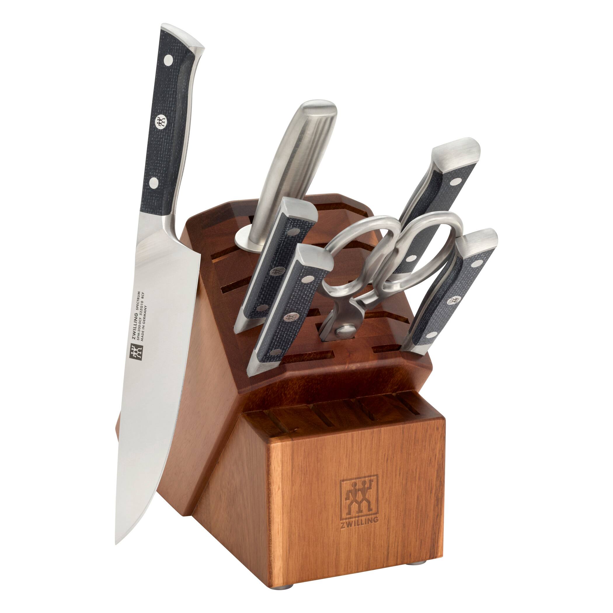 ZWILLING Spectrum 8 pc Knife Block Set Acacia 1033922 - Best Buy