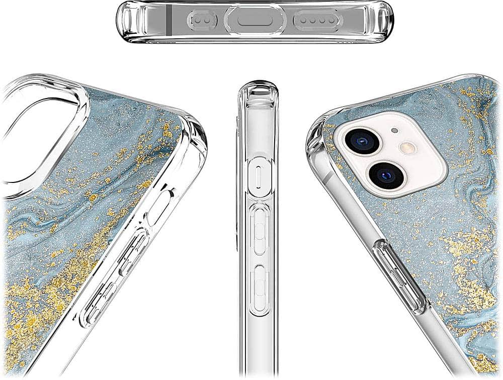 Best Buy Saharacase Marble Carrying Case For Apple Iphone 12 And 12