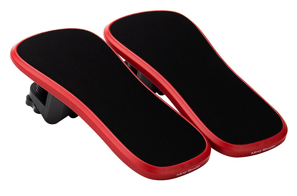 Best Buy: Mind Reader 2 Pack Wrist Rest Pad Clamps Red WREST2-RED