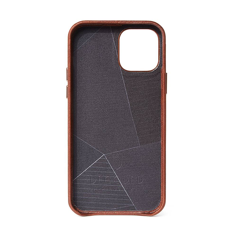Best Buy: DECODED DECODED, Leather Backcover iPhone 12 Pro Max Brown ...
