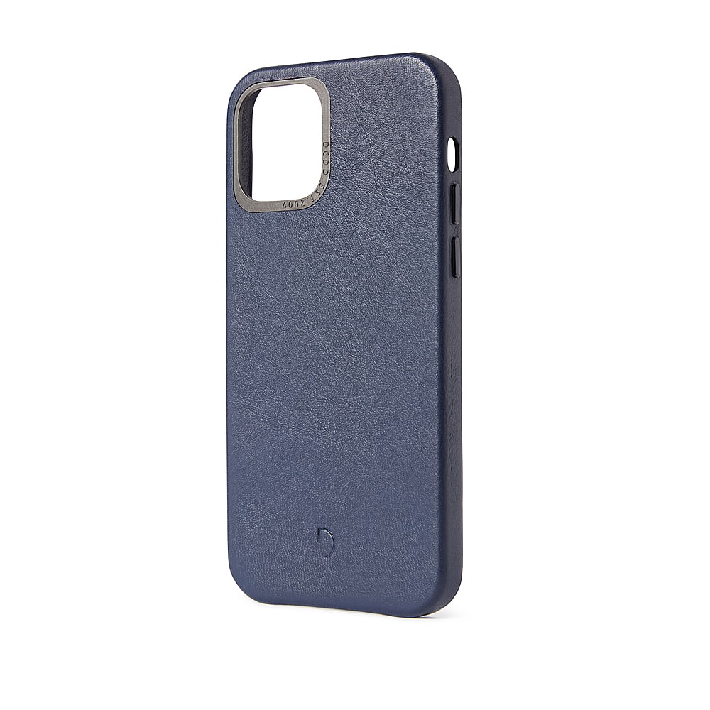 Best Buy: DECODED Leather Backcover iPhone 12/12 Pro Blue 54461BCW