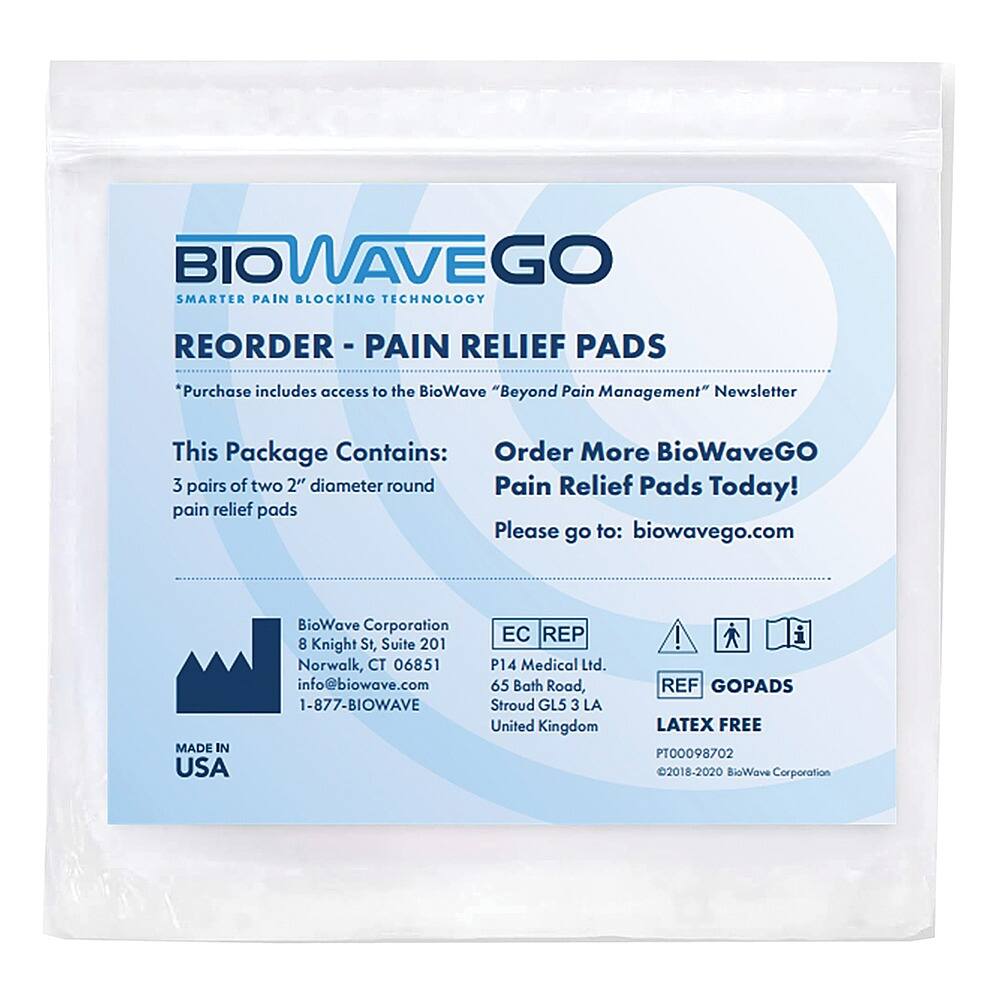 Replacement Pain Relief Pads for BioWaveGO White GOPADS_1 - Best Buy