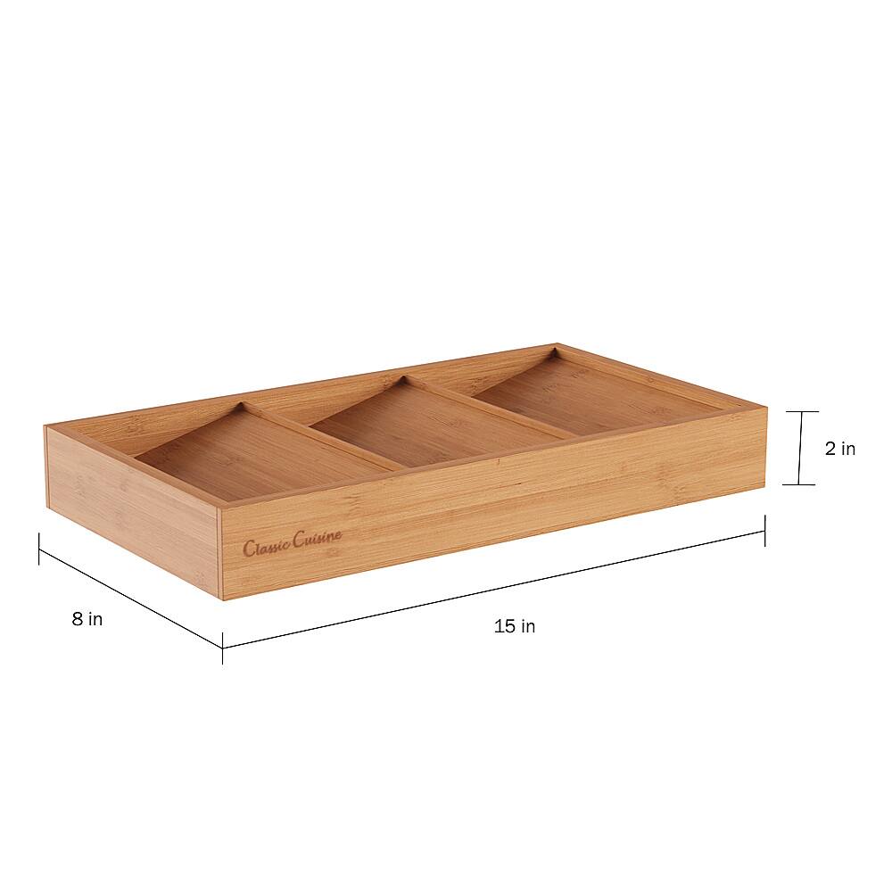 Best Buy: Hastings Home Drawer Spice Organizer-Natural Bamboo Slanted ...
