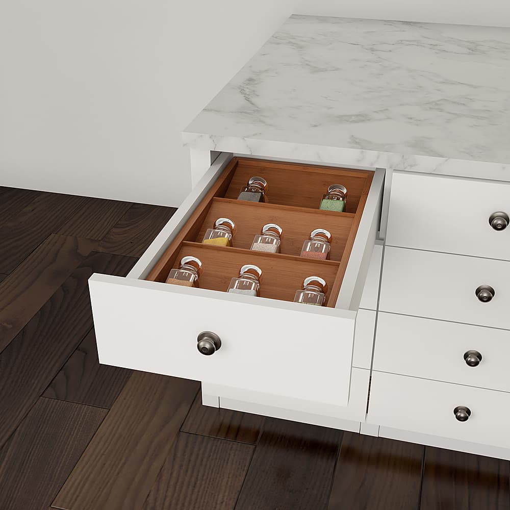 Best Buy: Hastings Home Drawer Spice Organizer-Natural Bamboo Slanted ...