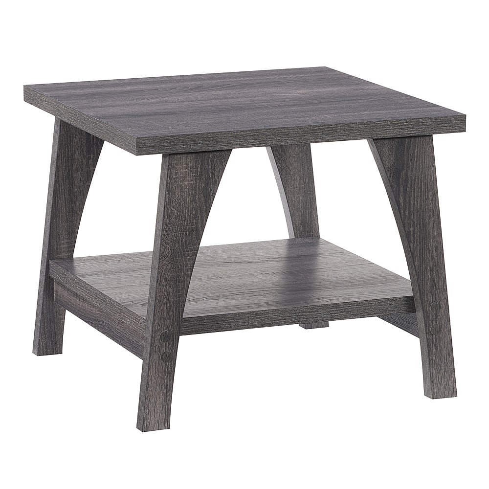 Customer Reviews: CorLiving Hollywood Side Table with Lower Shelf Dark ...
