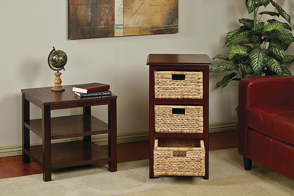 Customer Reviews: OSP Home Furnishings Seabrook Three-Tier Storage Unit ...