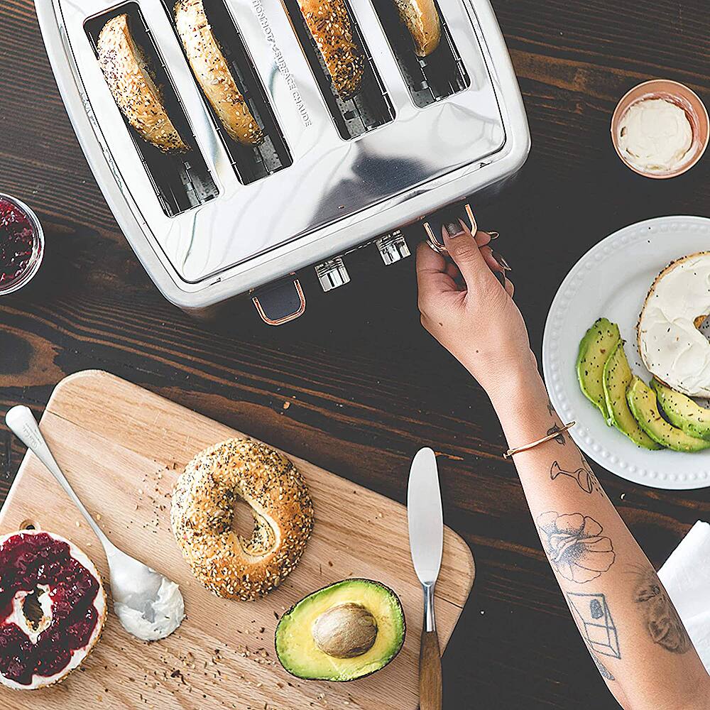 Customer Reviews: CRUX 4-Slice Wide-Slot Toaster Stainless Steel ...