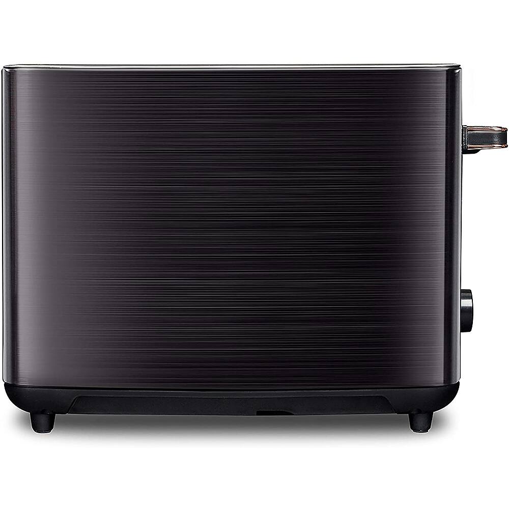 Customer Reviews: CRUX 2-Slice Wide-Slot Toaster Black Stainless Steel ...