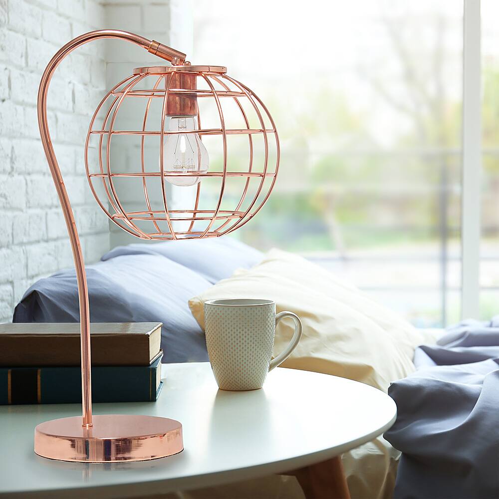 Best Buy: Lalia Home Arched Metal Cage Table Lamp Rose Gold LHT-5061-RG