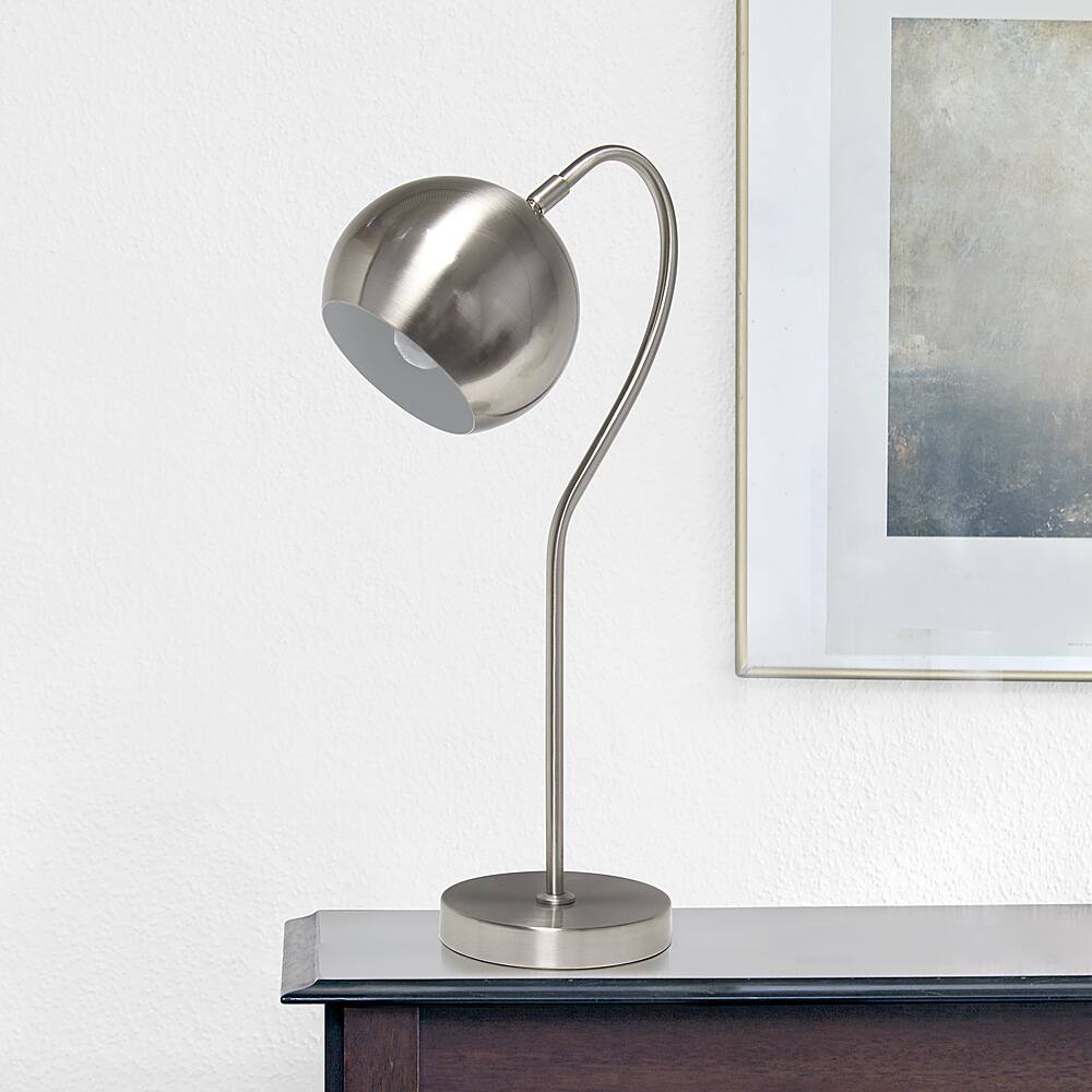 Best Buy: Lalia Home Mid Century Curved Table Lamp with Dome Shade ...