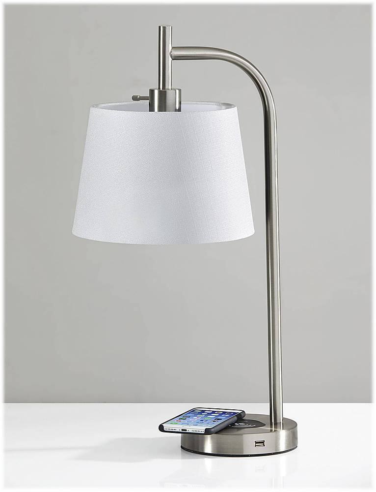 Best Buy: Adesso Drake AdessoCharge Table Lamp with Qi and USB Charging ...