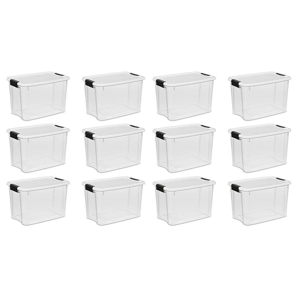 Best Buy: Sterilite Ultra Clear Plastic Stackable Storage Container (12 ...