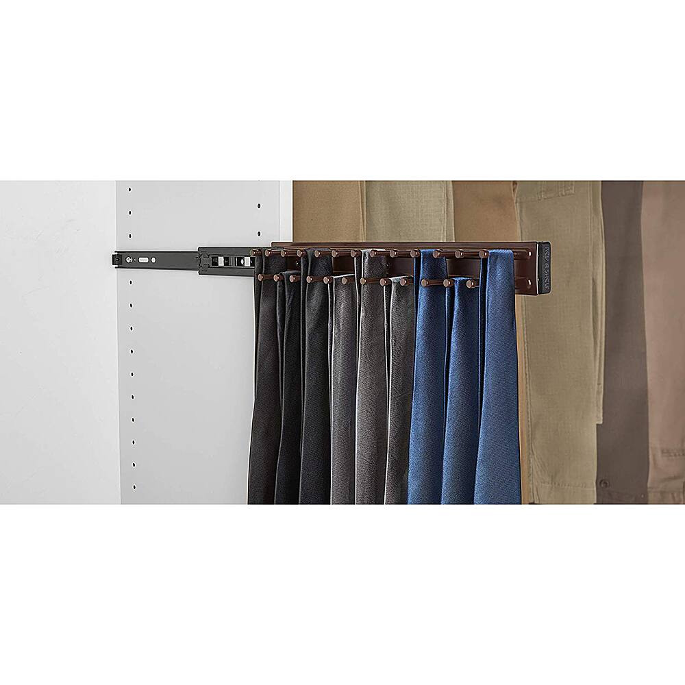 Best Buy: Rev-A-Shelf Side Mount Extending Tie Organization Rack TRC-14ORB