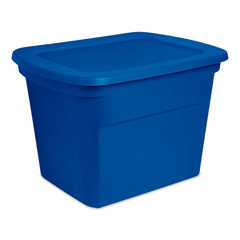 Best Buy: Sterilite Plastic Stackable Storage Tote Container Box(8 Pack ...
