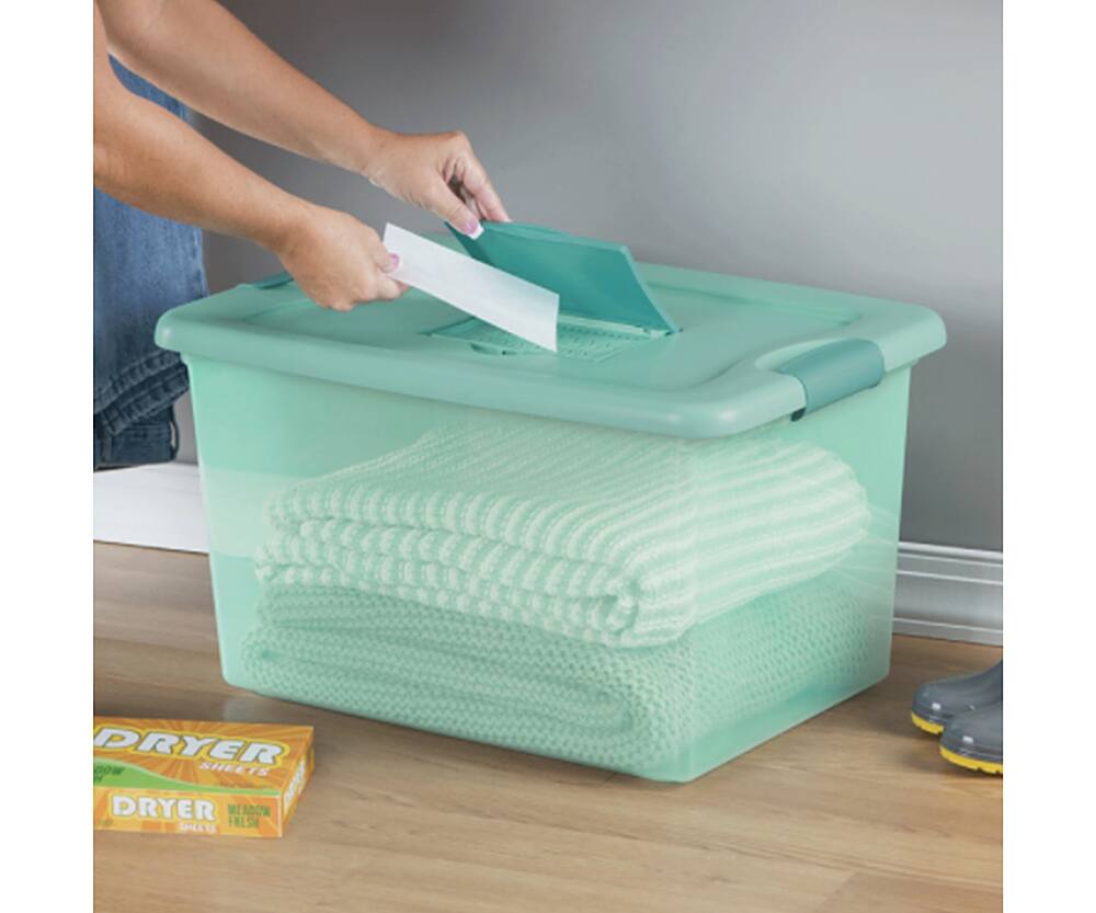 Best Buy: Sterilite Fresh Scent Stackable Plastic Storage Box Container ...