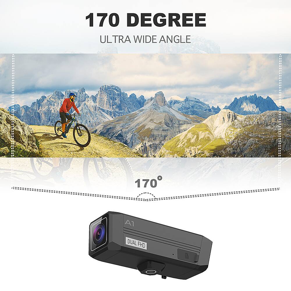 Rexing A1 Front and Back 1080p Waterproof Action Camera with Wi Fi ...