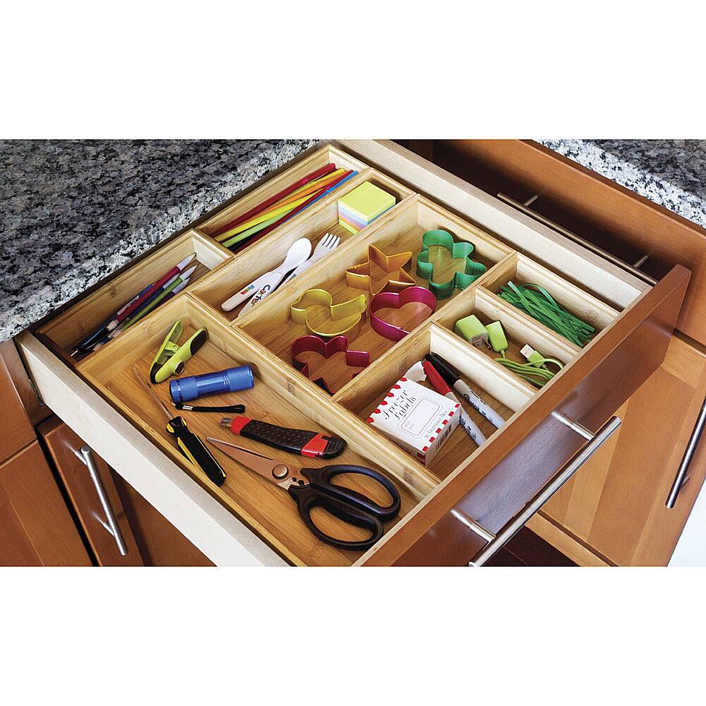 Best Buy: Lipper Bamboo Wood Stacking Storage Organizer Box LP-8186S