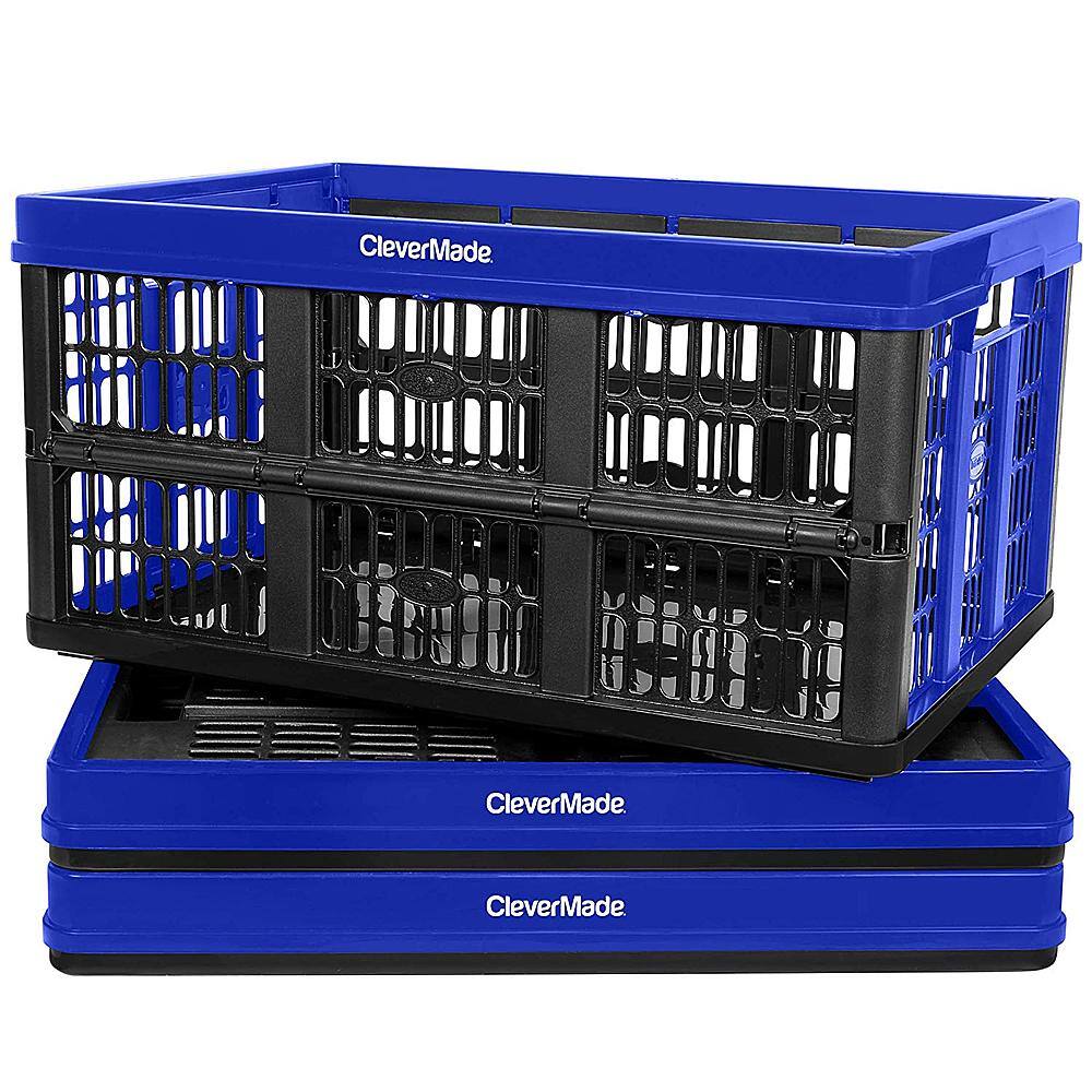 Best Buy: CleverMade CleverCrate Plastic Collapsible Storage Bins (3 ...