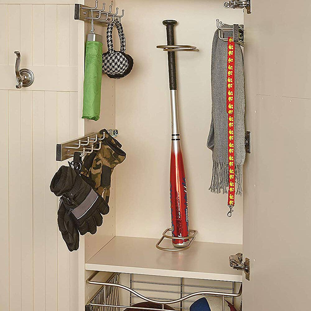 Best Buy: Rev-A-Shelf Wall Mounted Pullout Belt Rack Organizer Nickel ...