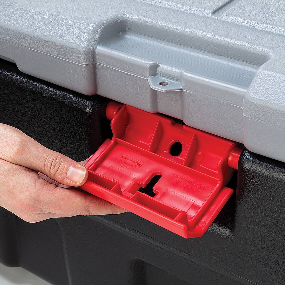 RubberMaid Action Packer Lockable Latch Storage Box Container Black ...