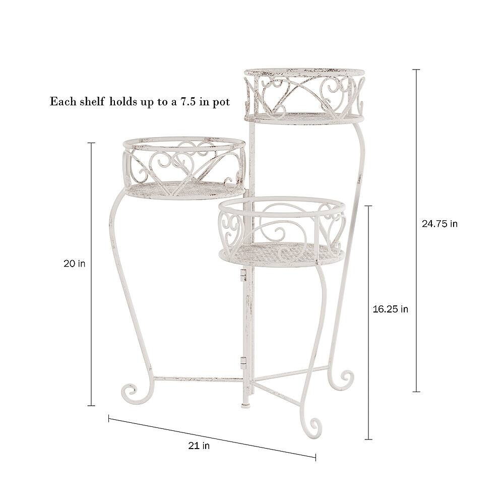 Best Buy: Nature Spring 3-Tier Indoor or Outdoor Folding Wrought Iron ...