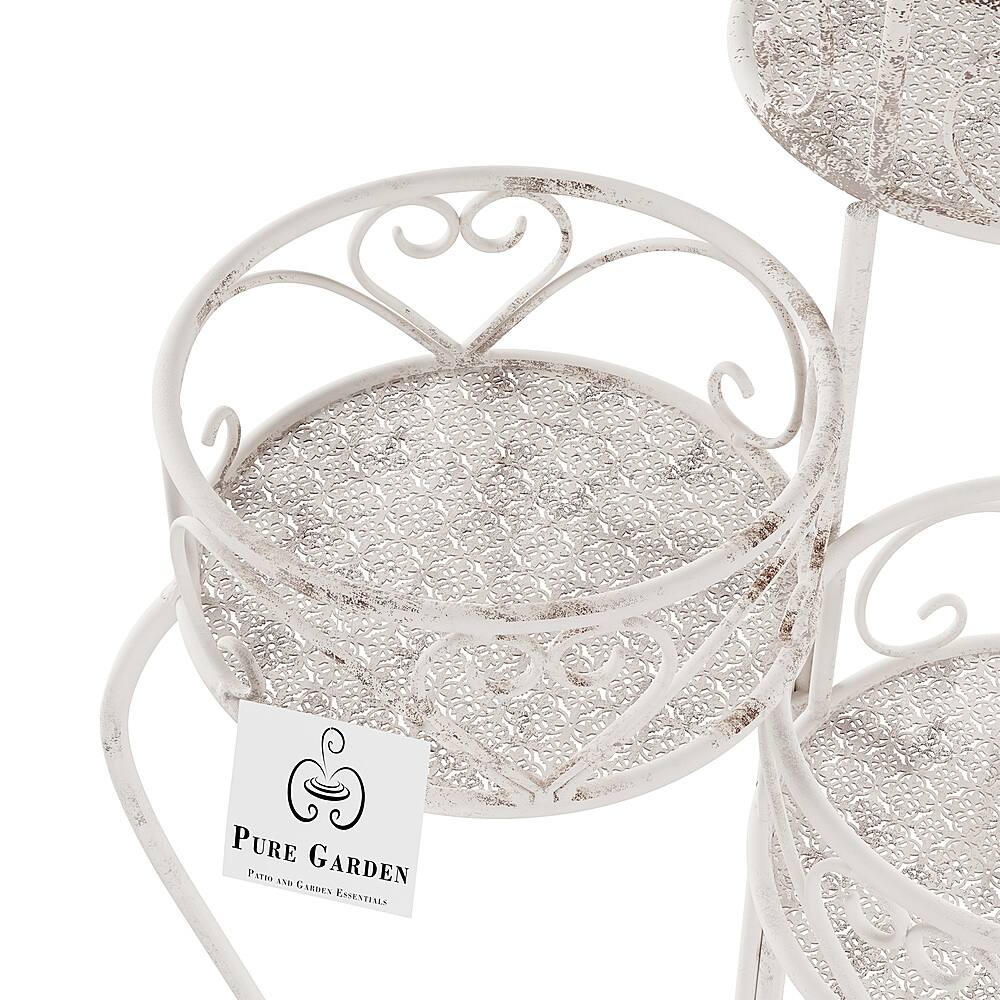 Best Buy: Nature Spring 3-Tier Indoor or Outdoor Folding Wrought Iron ...