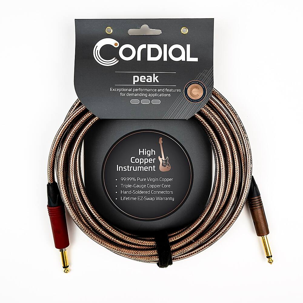 Cordial Premium High Copper Instrument Metal Cable Bronze CSI3PP-METAL ...