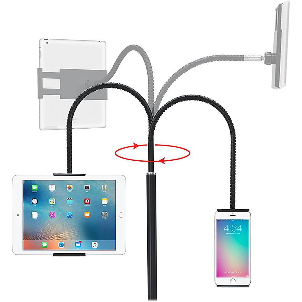 SaharaCase Floor Stand for Most Cell Phones and Tablets up to 11" Black ...